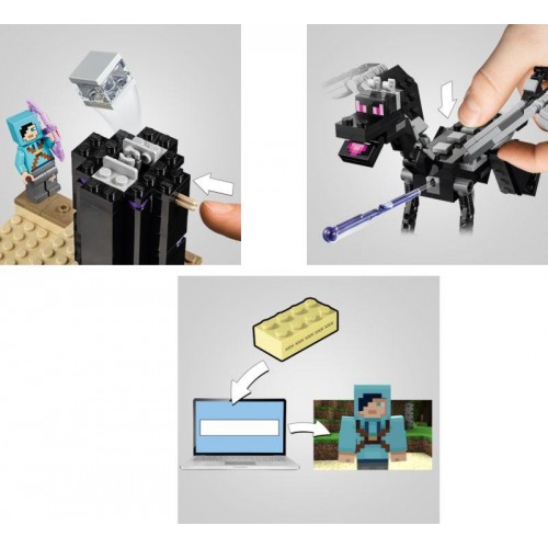 Lego - Lego Minecraft The End Battle (21151) | Minecraft :: Μπιζζζ!